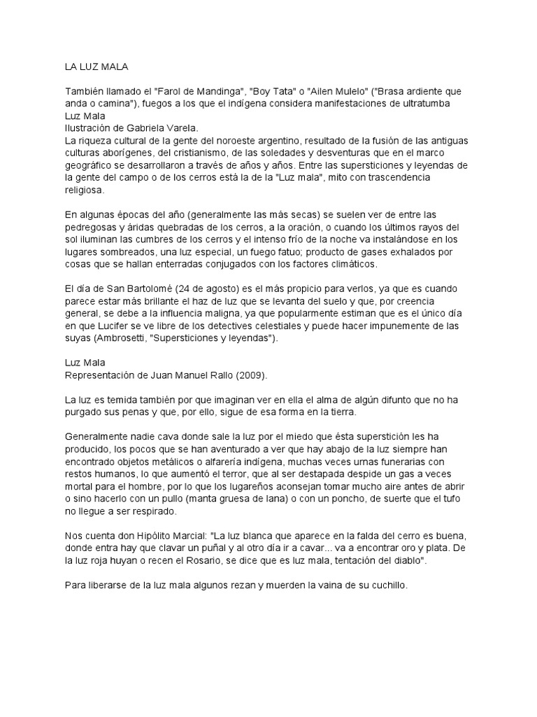 La Luz Mala | PDF