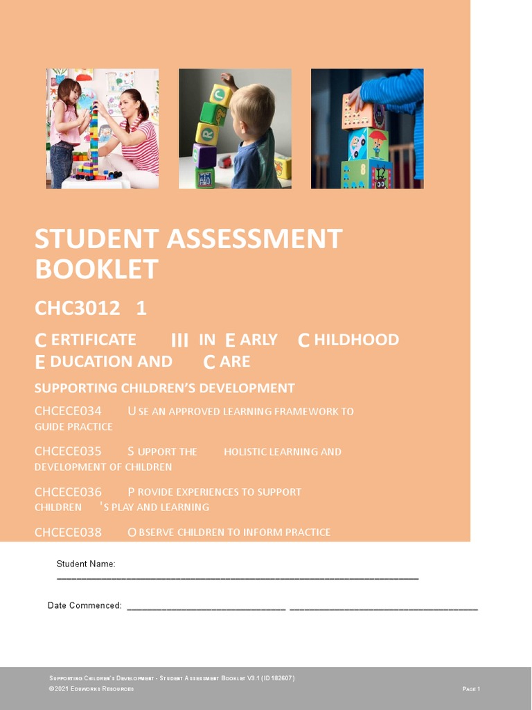 Supporting Children's Development - Student Assessment Theory | PDF ...