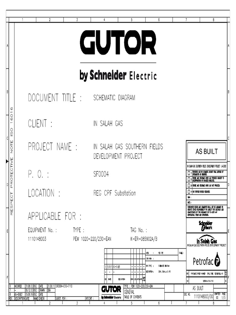 GUTOR UPS Specifications for In Salah Gas | PDF | Computer Engineering ...