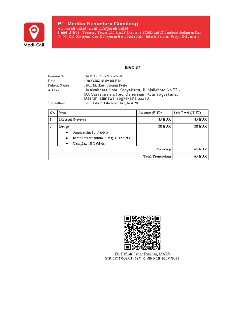 Invoice Mr. Michael Florian | PDF