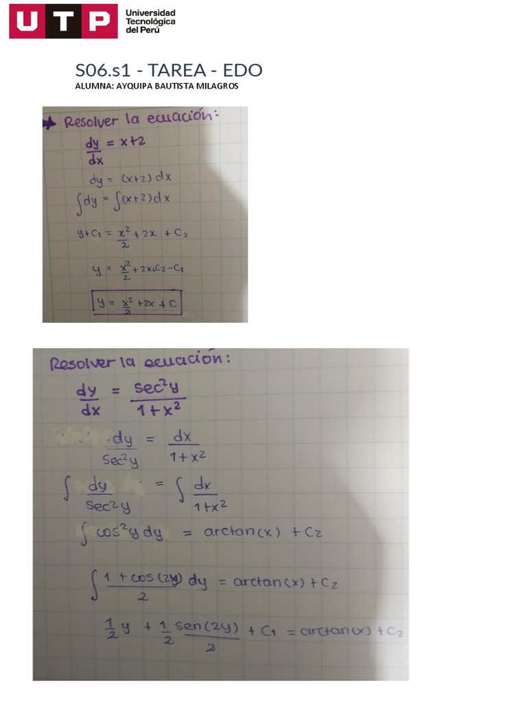 S06.s1 - TAREA - EDO | PDF
