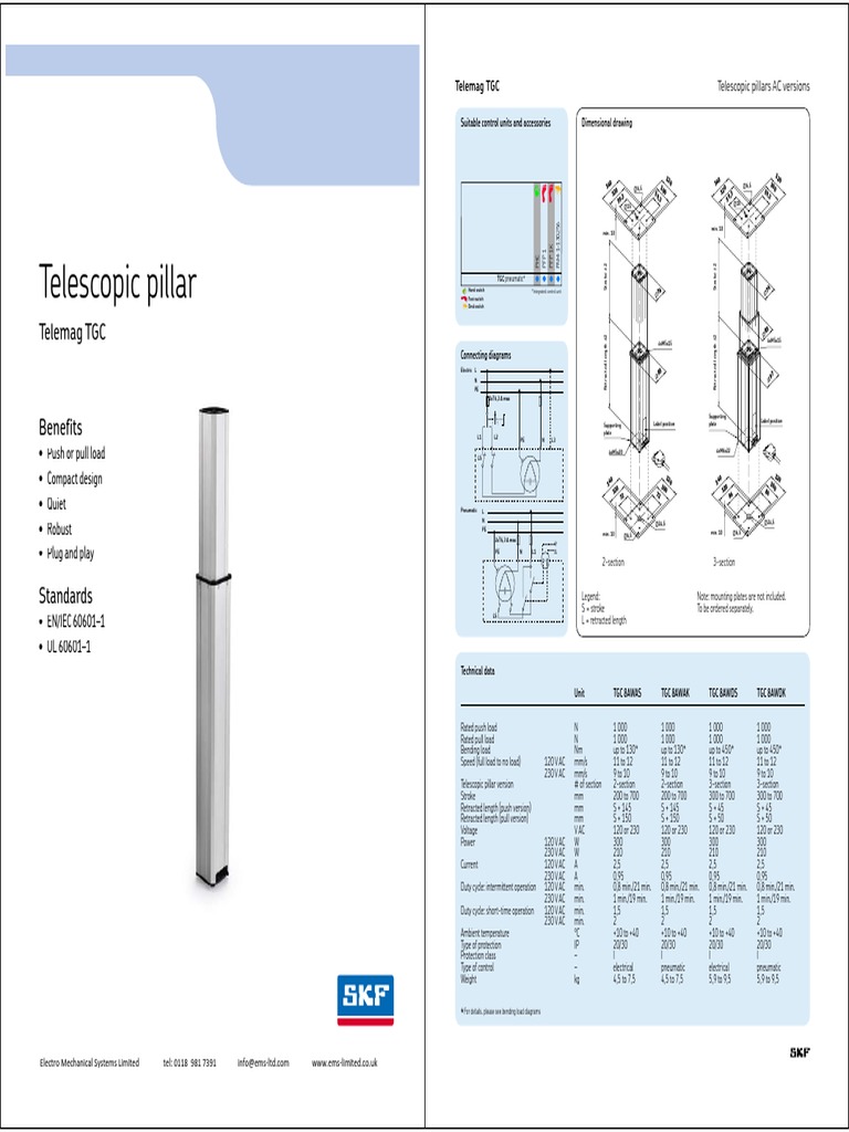 Telemag TGC and THC Pillar Specifications | PDF | Electrical Connector ...