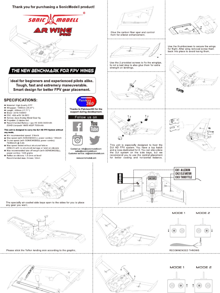 AR Wing Pro Manual | PDF