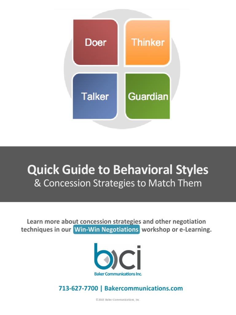 Negotiation Behaviors | PDF | Negotiation | Psychology