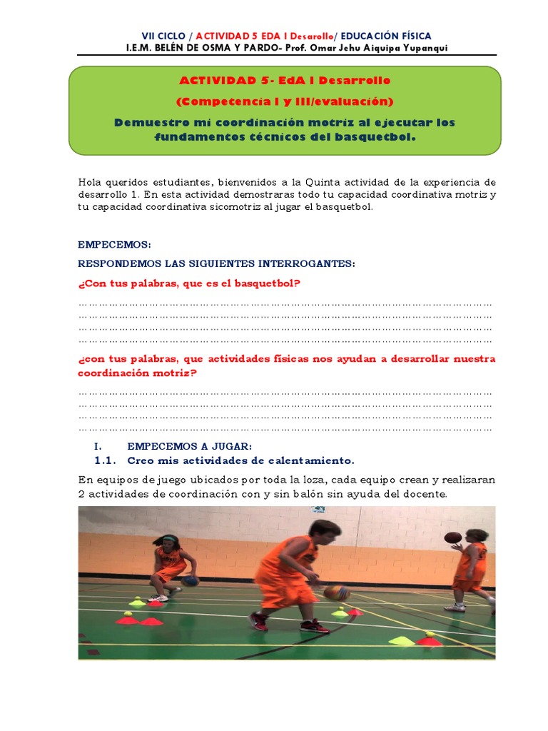 ACTIVIDAD 5 - EdA I Desarrollo (Evaluacion) | PDF