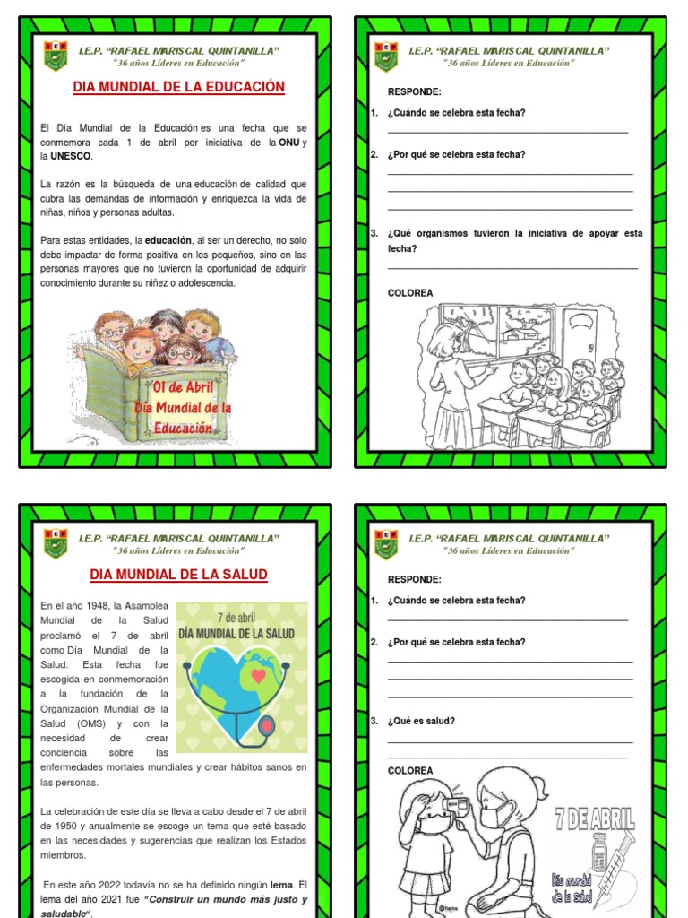 FECHA CIVICA Abril 3ro | PDF | Américas