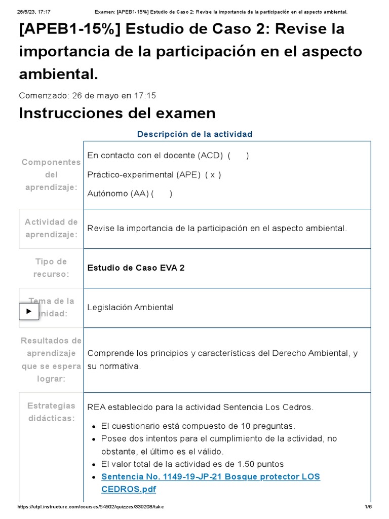 Examen - (APEB1-15%) Estudio de Caso 2 - Revise La Importancia de La ... Examen - (APEB1-15%) Estudio de Caso 2 - Revise La Importancia de La ...