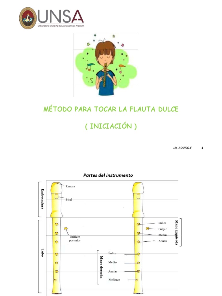 Método de Inicio de La Flauta | PDF | Flauta | Instrumentos musicales