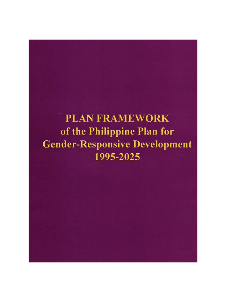 Philippine Plan For Gender Responsive Development 1995 2025 | PDF