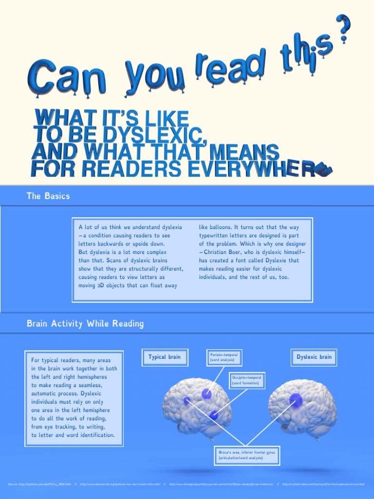 Understanding Dyslexia and Dyslexie Font | PDF