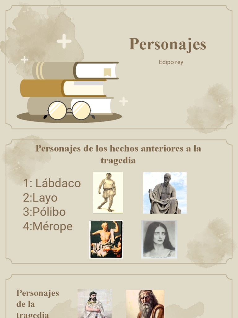 Personajes de Edipo Rey: Principales y Secundarios | PDF