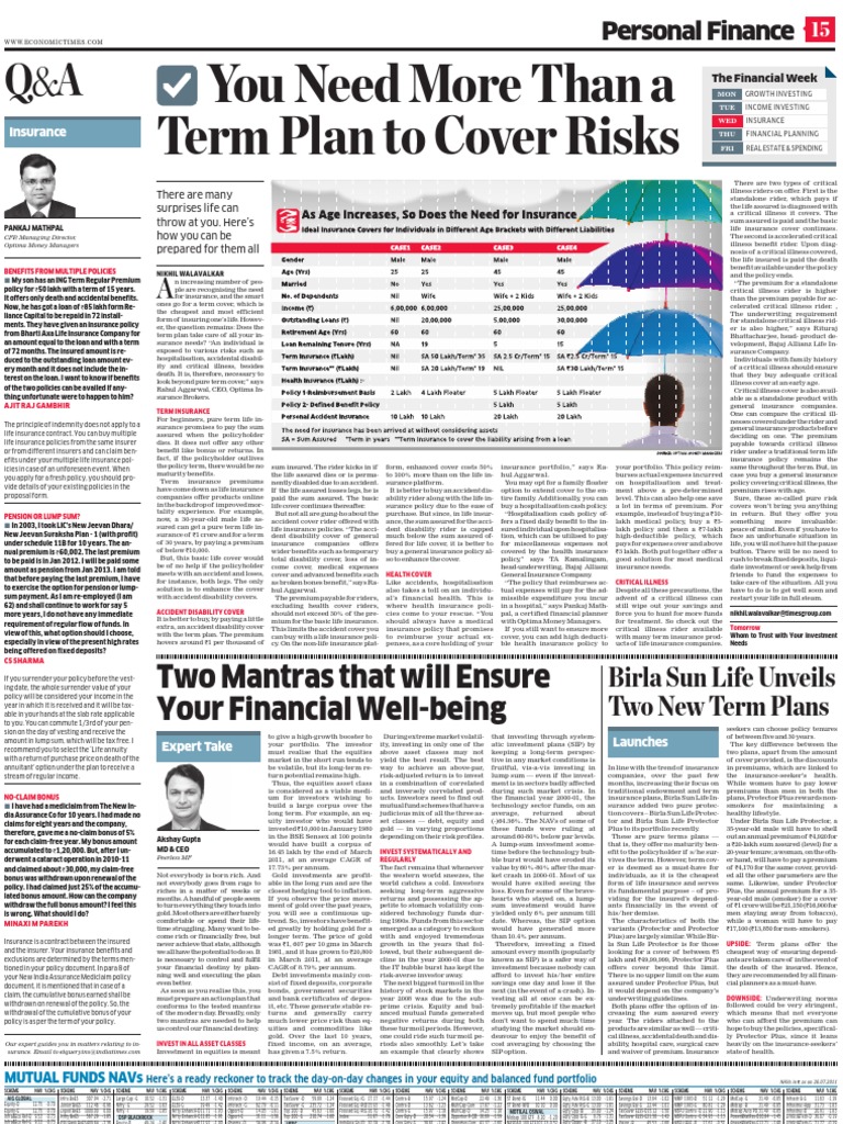 Term Insurance | PDF | Life Insurance | Insurance