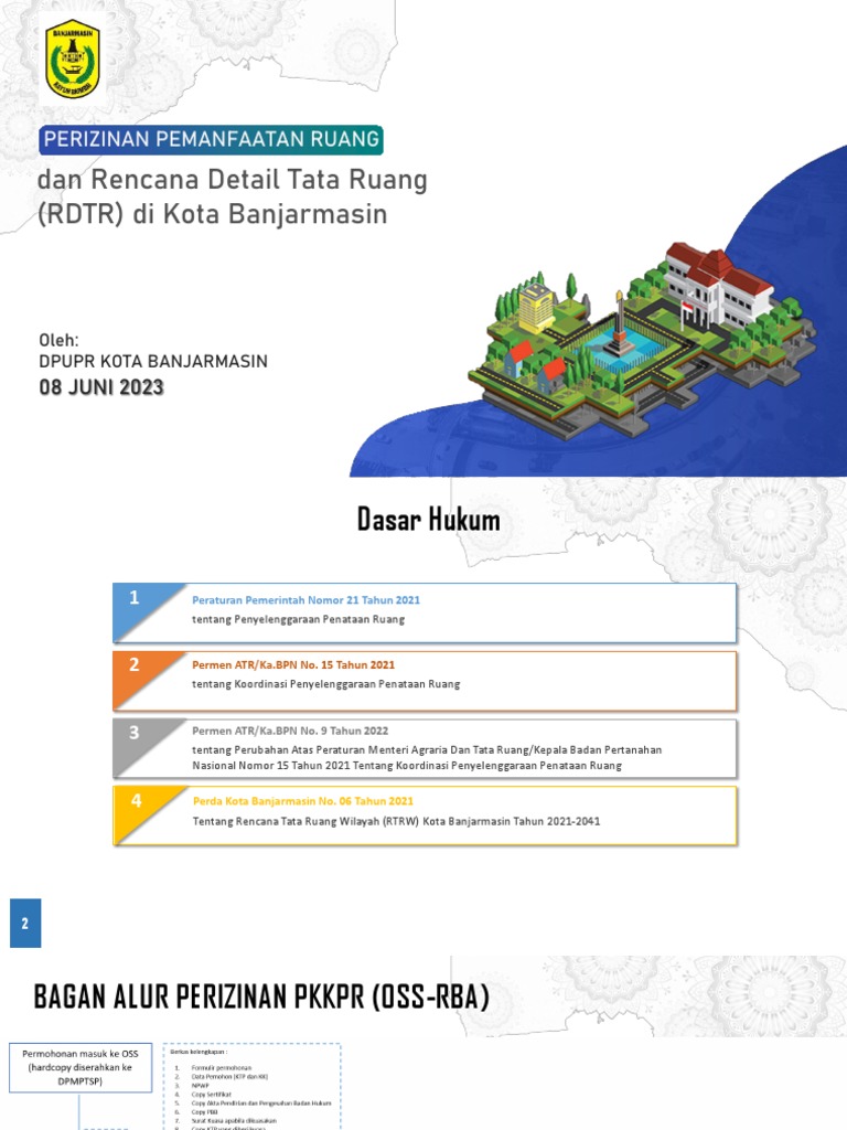 Paparan KKPR (Perizinan&Rdtr) 08juni2023 New | PDF | Pengelolaan ...