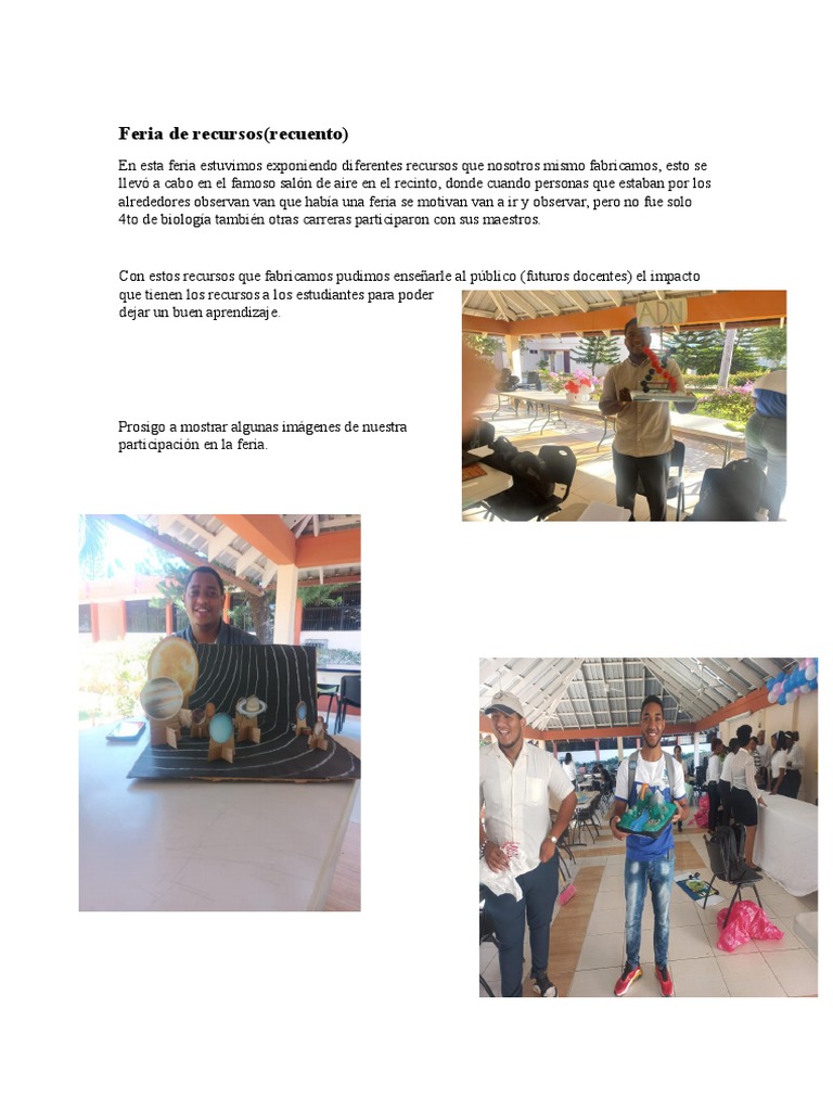 Feria de Recursos | PDF