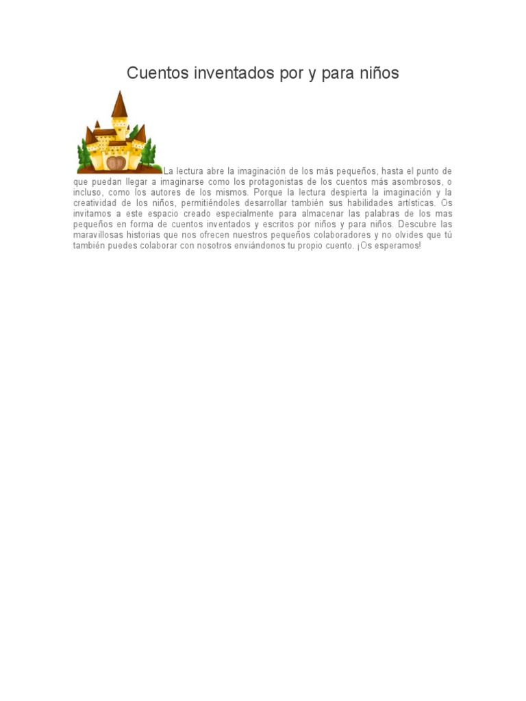 Cuentos inventados por y para niños | PDF