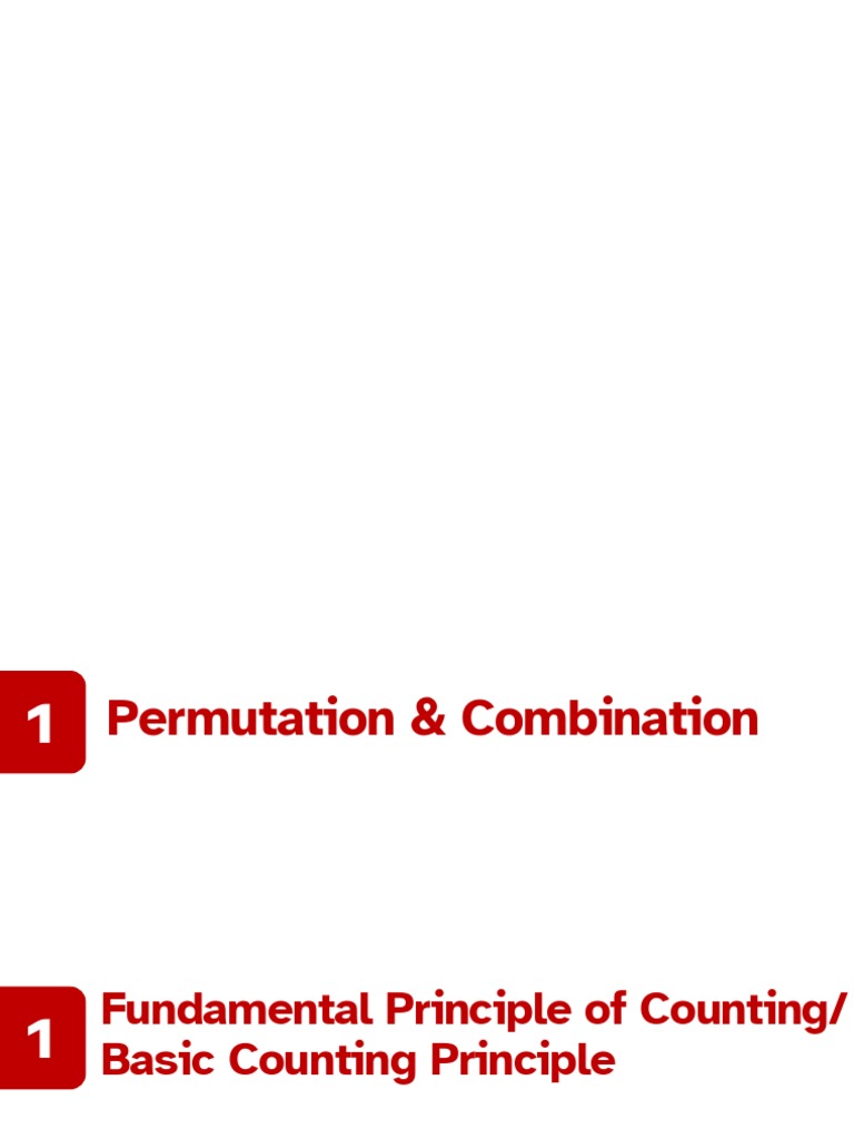 Permutation and Combination | PDF