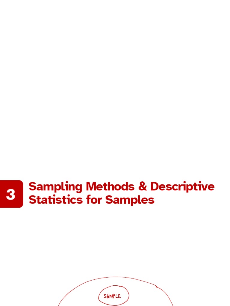 (3, 4) Sampling Methods, Descriptive Statistics, & Data Collection CE | PDF | Sampling ...