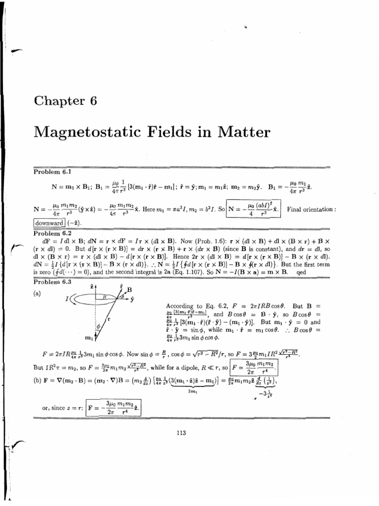 Introduction To Electrodynamics Griffiths Solutions 114 250 | PDF