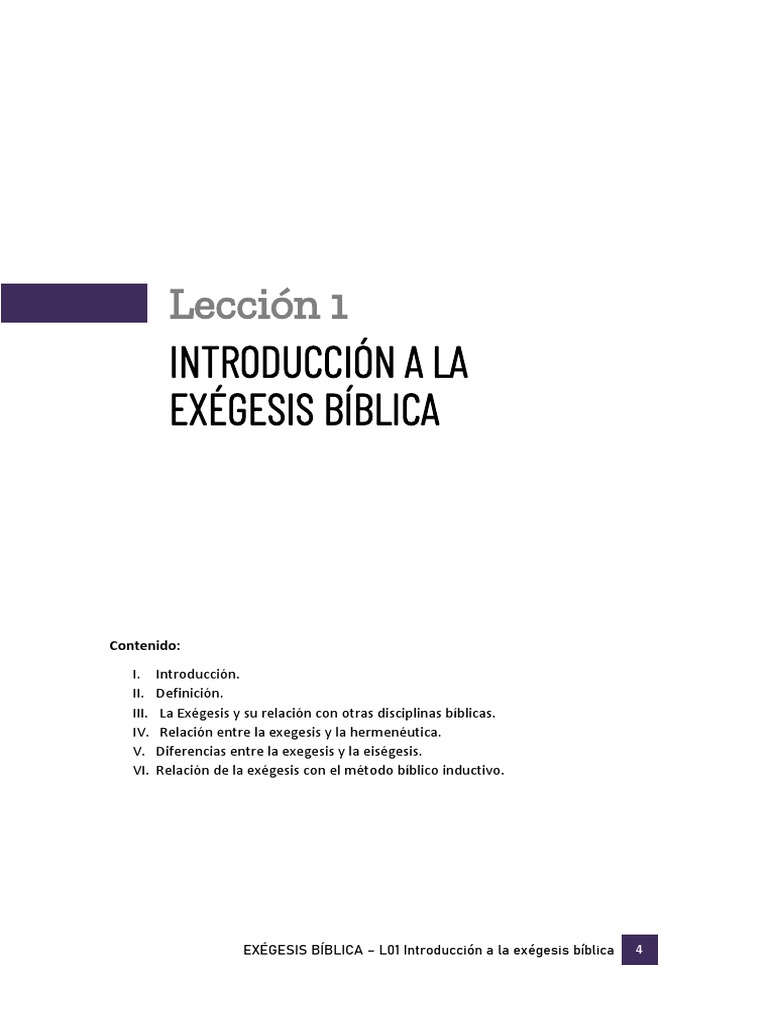 Guía de Exégesis Bíblica Básica | PDF | Hermenéutica Bíblica | Hermenéutica