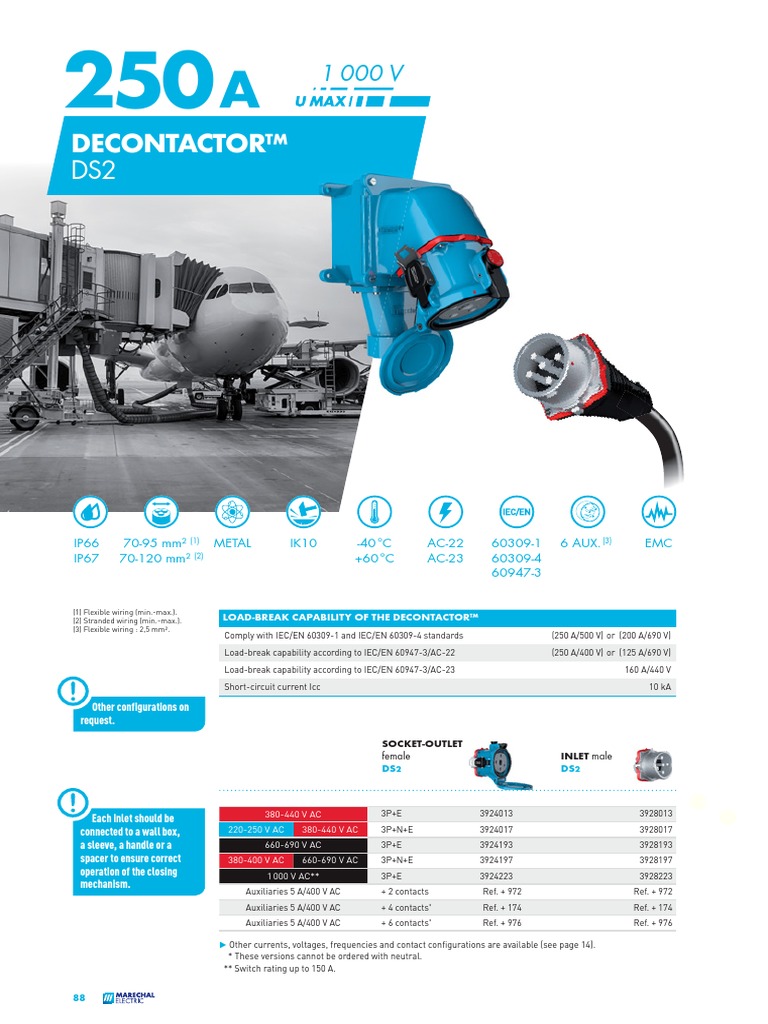 Marechal DS2 Decontactor Range en | Download Free PDF | Ac Power Plugs ...
