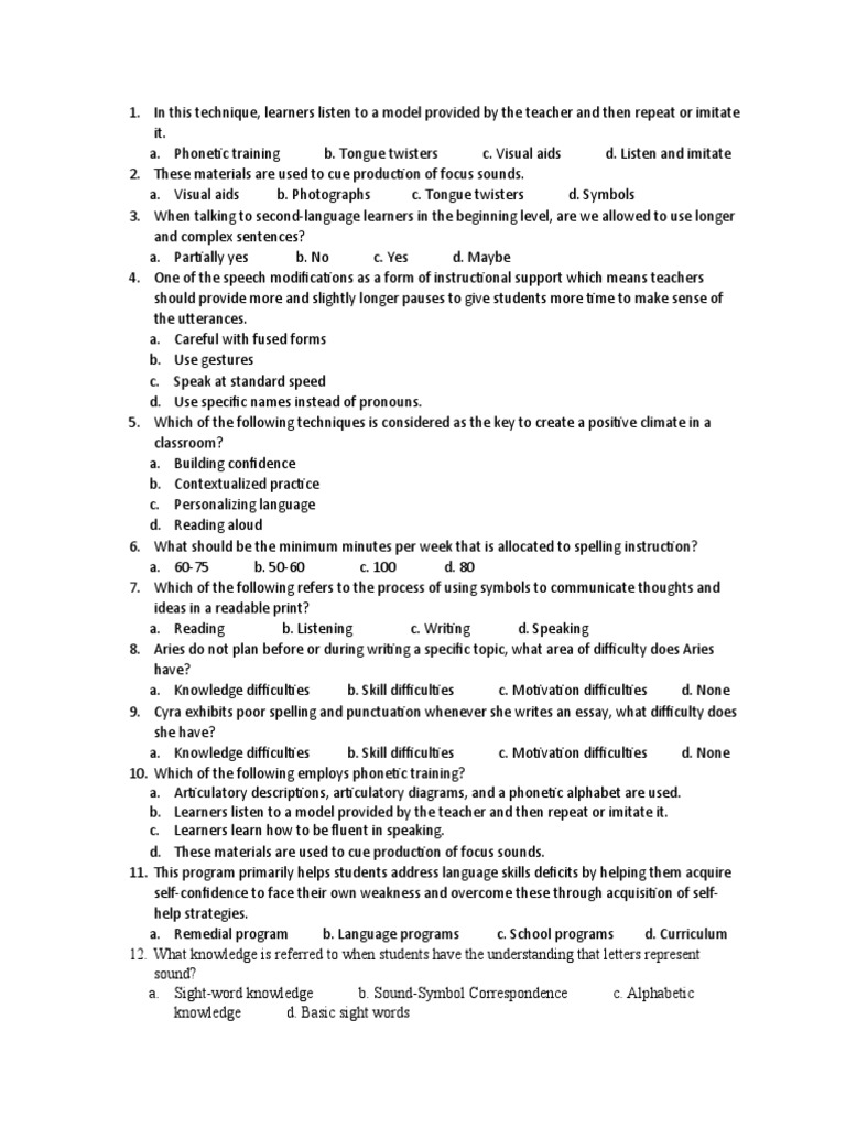 Elective 1 - Final Exam | PDF | Linguistics | Cognitive Science