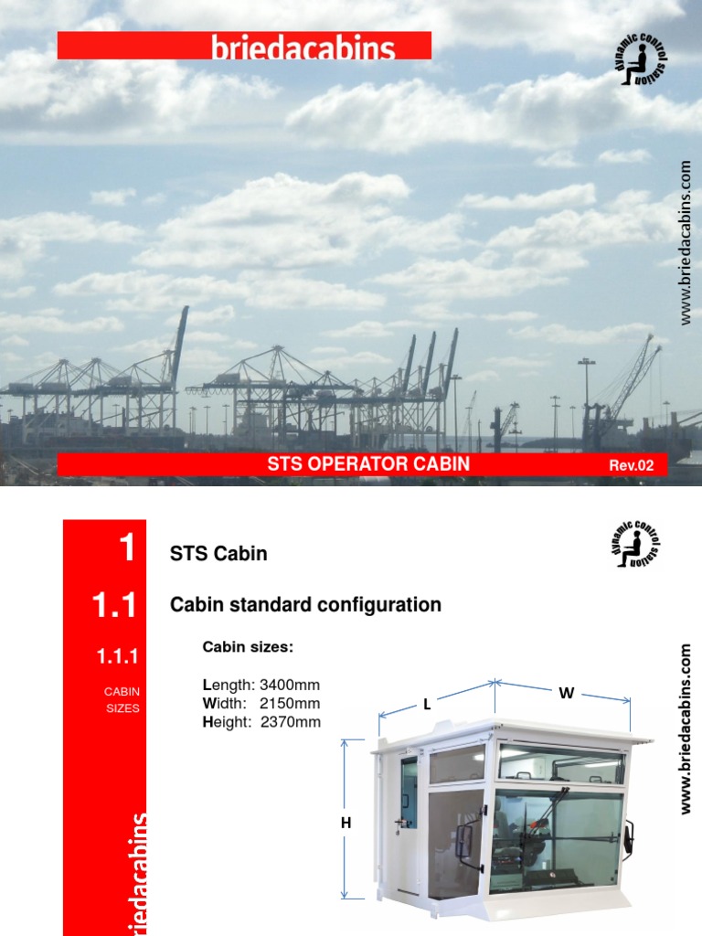 STS Operator Cabin Specifications | PDF | Door | Window