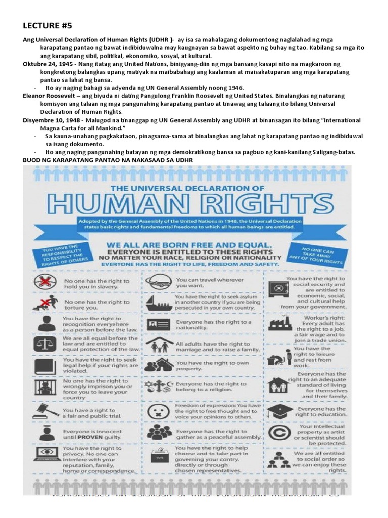 Lecture 5 Udhr | PDF