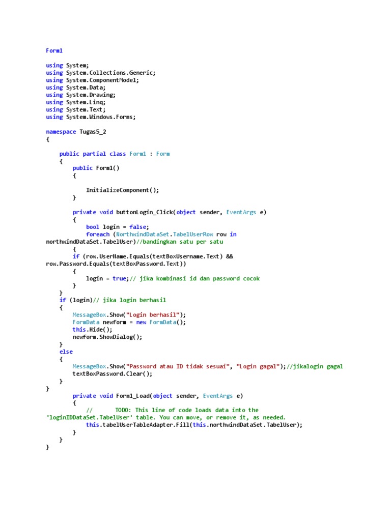 Tugas 5 Coding Database Pdf Language Integrated Query Data Management 9889