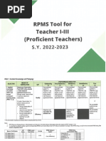 Blue 2025 Teachers 1 To 3 e RPMS Portfolio | PDF | Learning | Behavior Modification