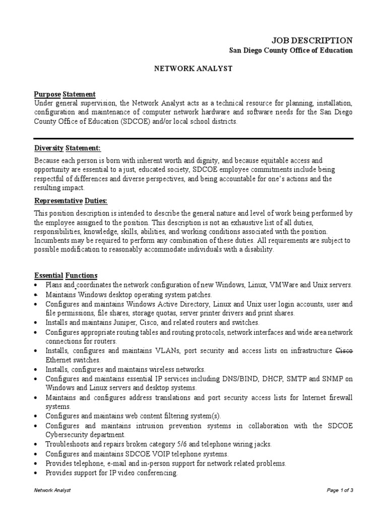 Network Analyst | PDF | Computer Network | Security