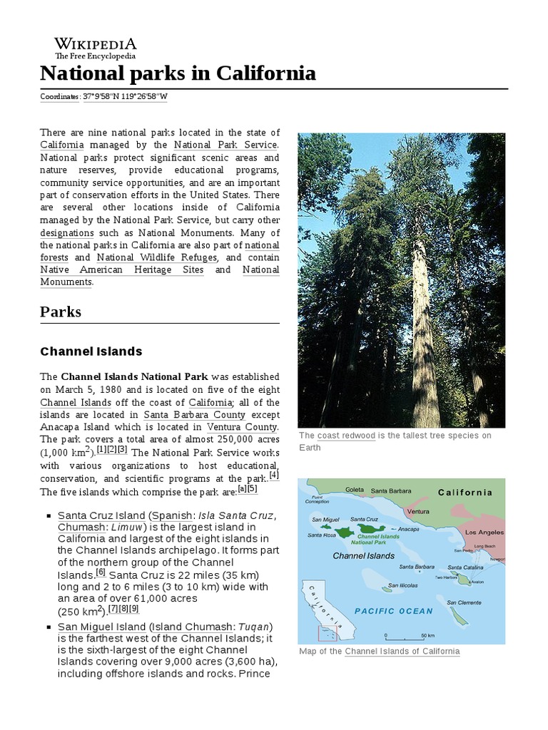 National_parks_in_California | PDF | Yosemite National Park ...
