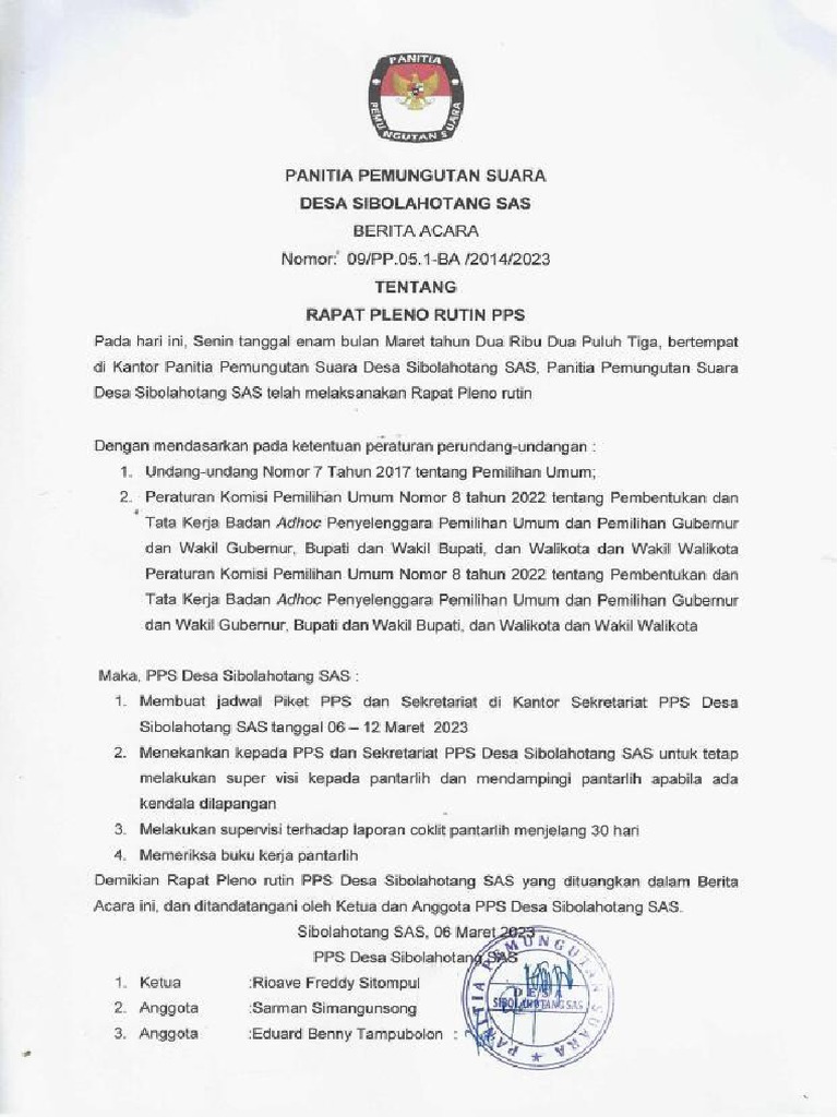 LK PPS Maret Contoh | PDF