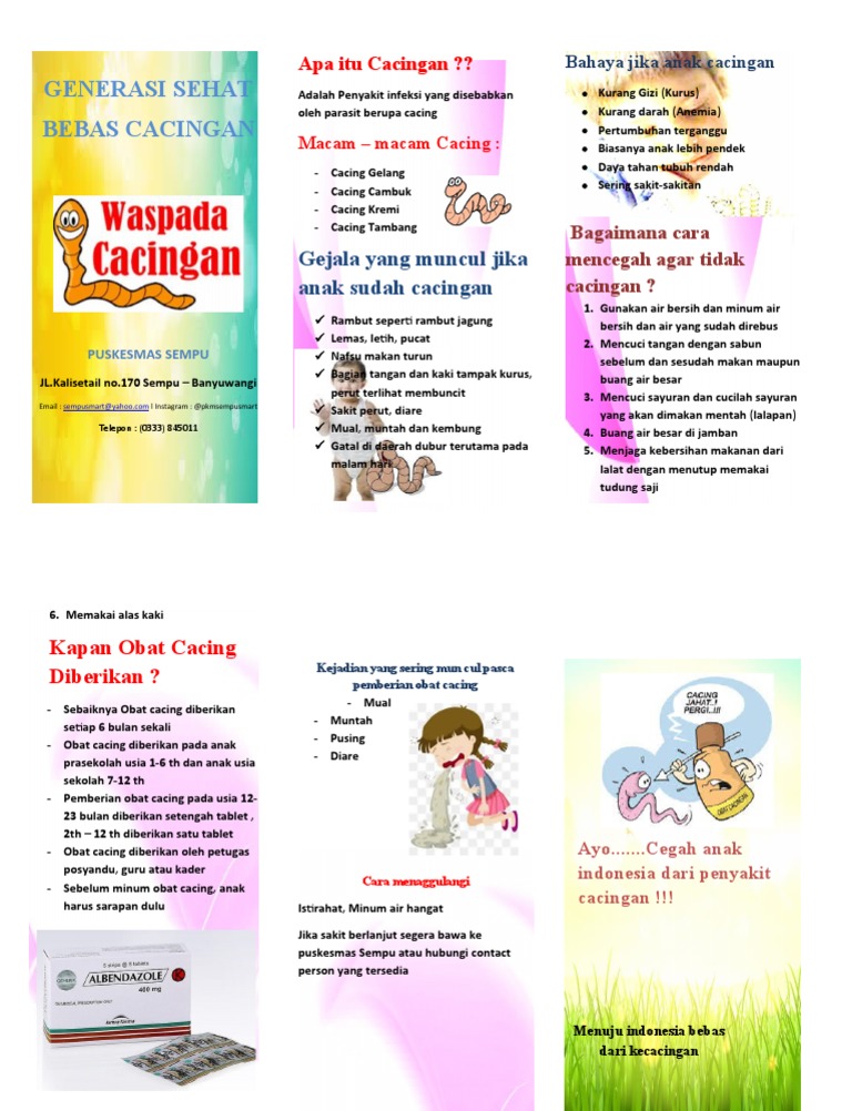 Leaflet Cacing | PDF