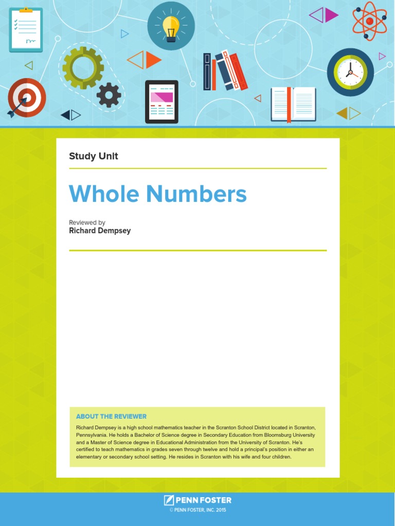 Whole Numbers: Study Unit | PDF | Numbers | Mathematics