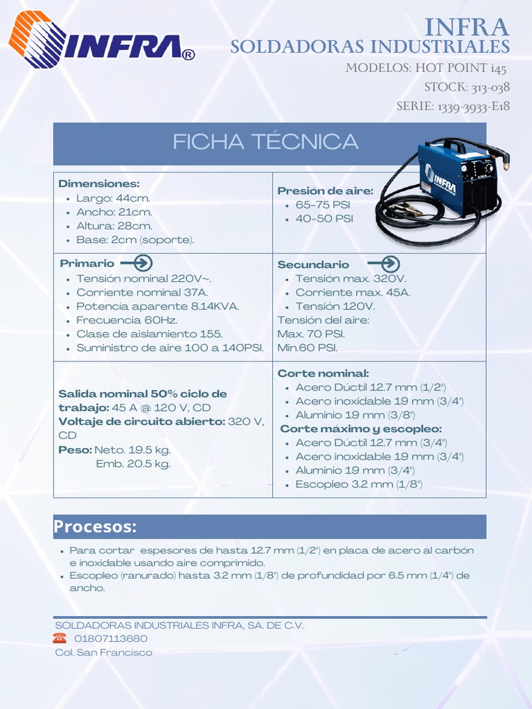 Soldaduras Industriales INFRA | PDF | Acero | Aluminio