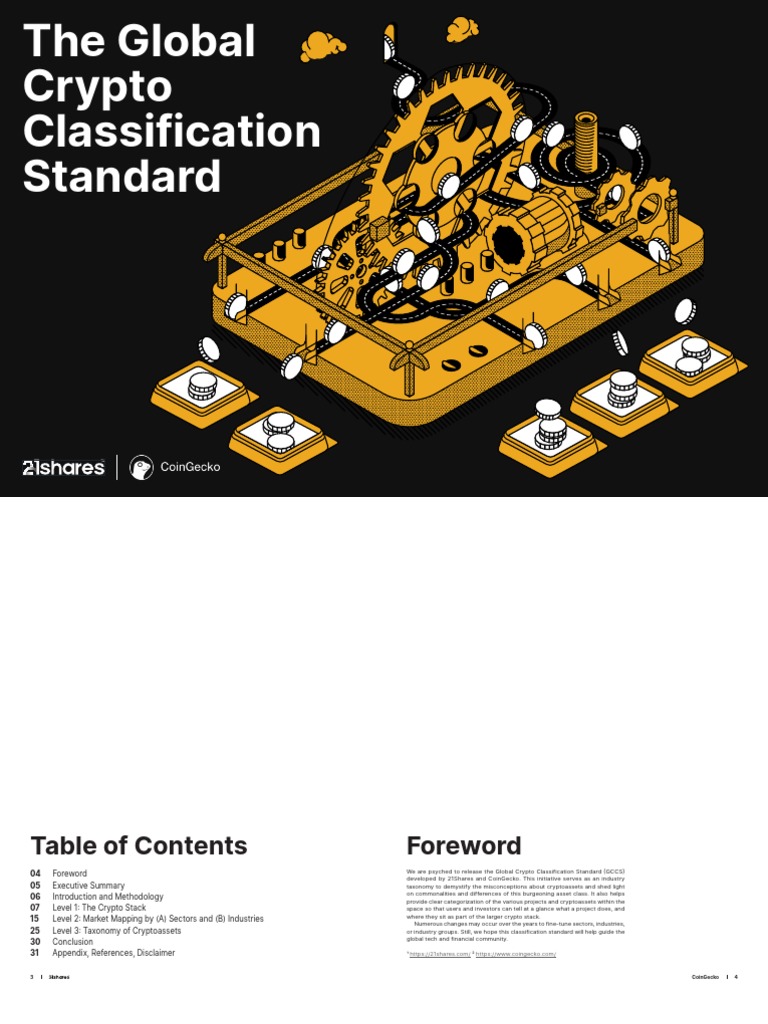 21share - The Global Crypto Classification Standard | PDF | Cryptocurrency | Computer Network