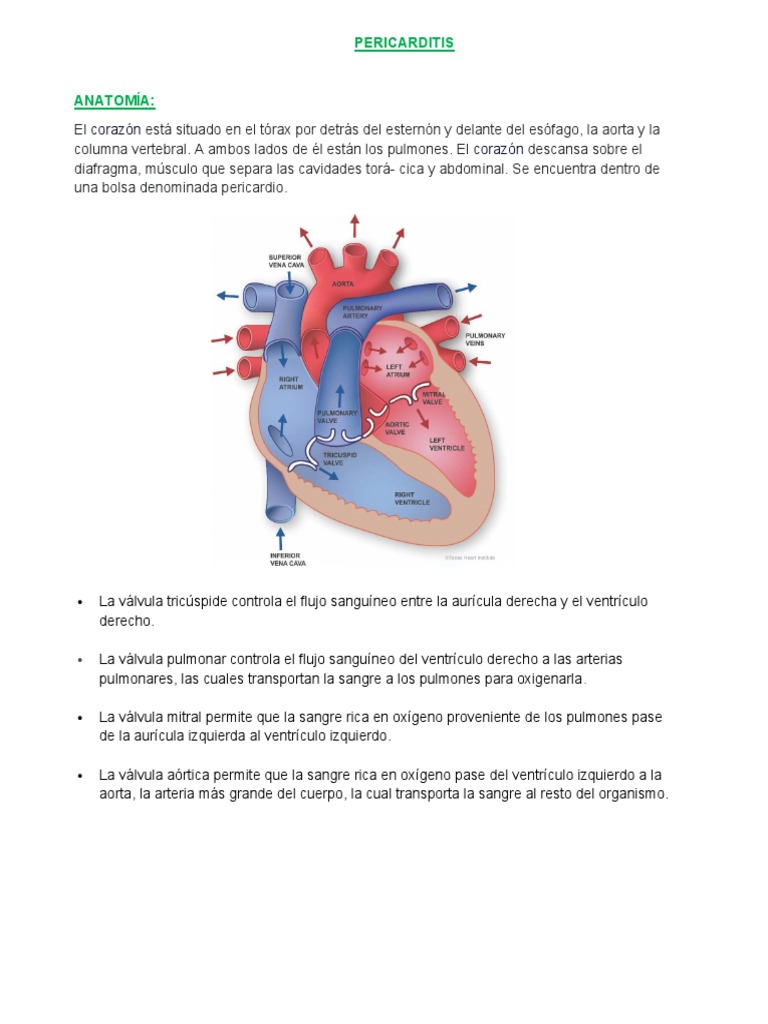 PERICARDITIS | PDF | Ventrículo (corazón) | Corazón