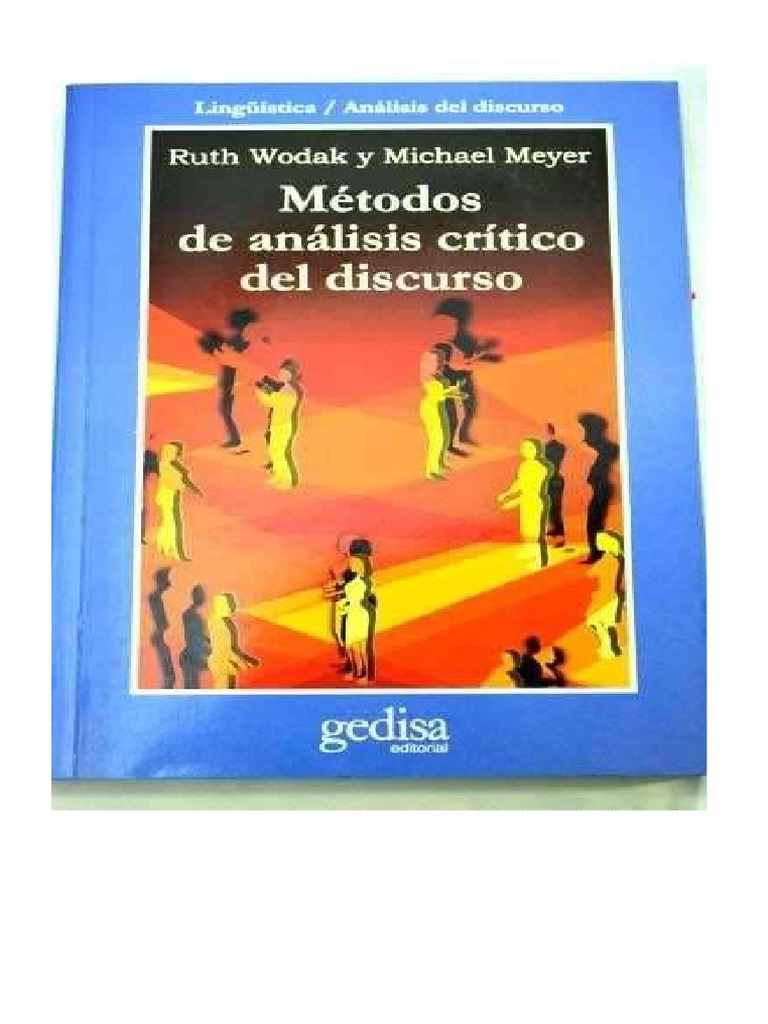 Ruth Wodak Y Michael Meyer Fichas M todos De An lisis Cr tico Del