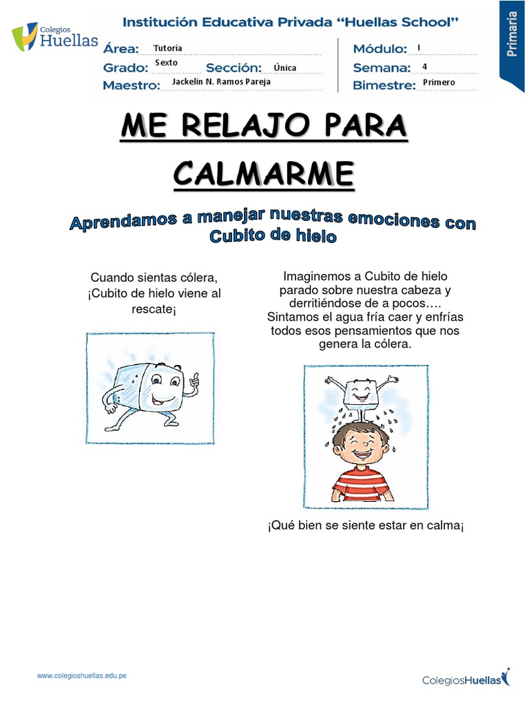 Me Relajo para Relajarme - Tutoria | PDF