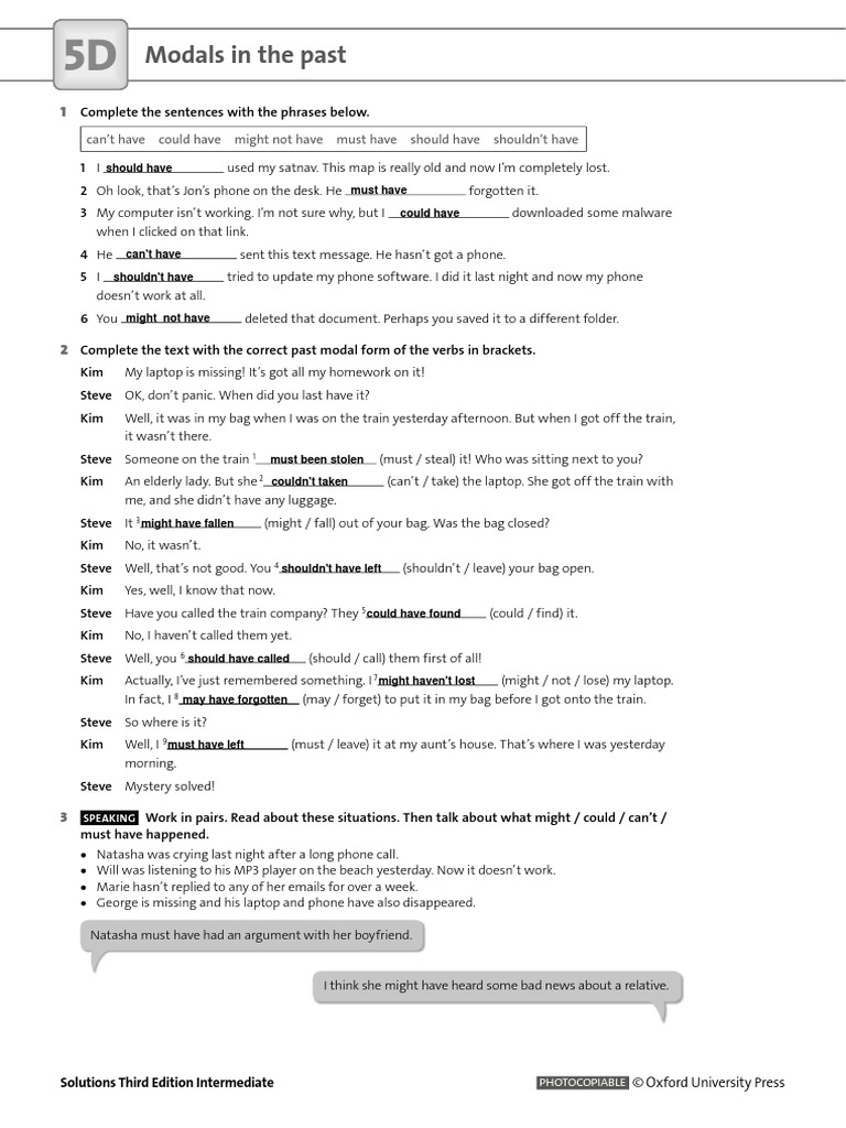 5D Modals in The Past | PDF