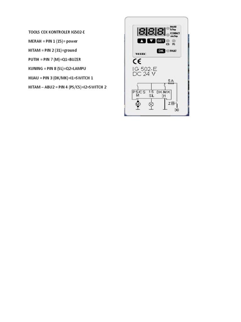 Tools Cek Kontroler Ig502 | PDF