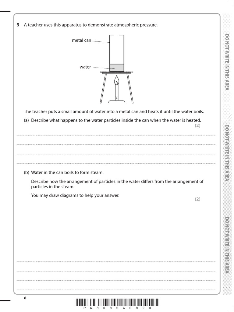 3 A Teacher Uses This Apparatus To Demonstrate Atmospheric Pressure ...