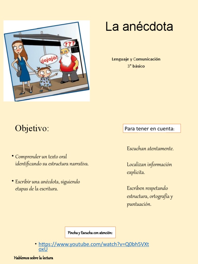 La Anécdota 3° | PDF