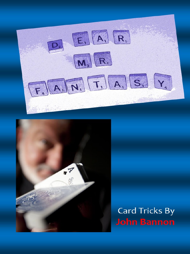 John Bannon - Dear MR Fantasy (2015) | PDF | Playing Cards | Consumer Goods