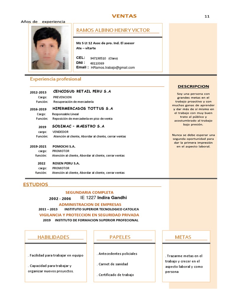 CV Henry Ramos 2023 | PDF