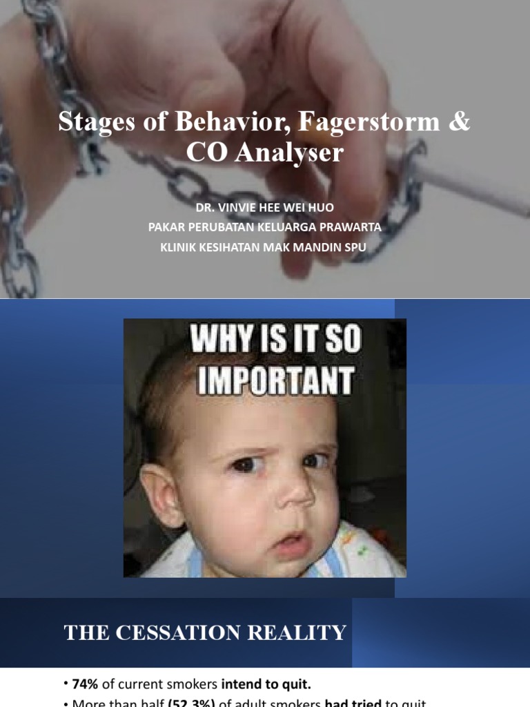 VVStages of Behaviour, Fagerstorm Score and CO Analyzer | PDF | Smoking ...