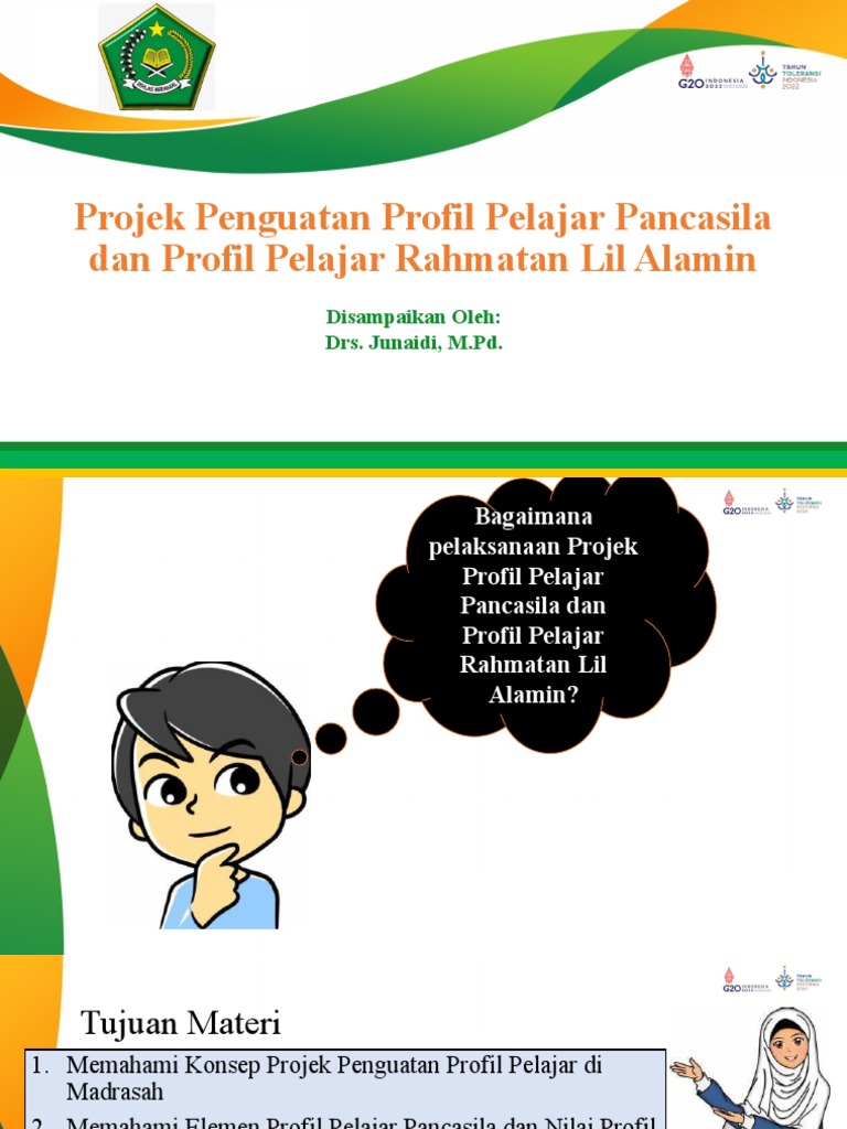 Materi H2 - Projek Penguatan Profil Pelajar Di Madrasah Fix - MA | PDF