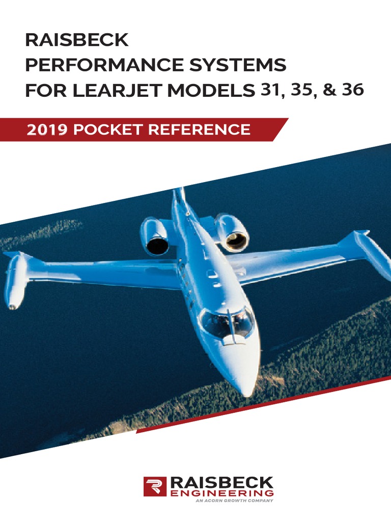 Raisbeck Learjet Pocket Reference | PDF | Flap (Aeronautics) | Aeronautics Raisbeck Learjet Pocket Reference | PDF | Flap (Aeronautics) | Aeronautics