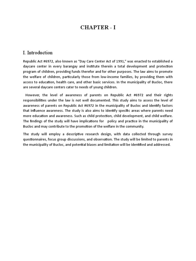 Research SW | PDF | Child Care | Survey Methodology