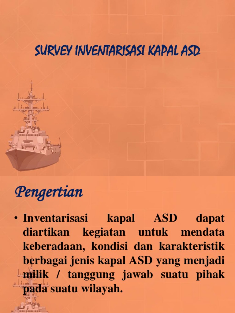 Survey Inventarisasi Kapal ASD | PDF